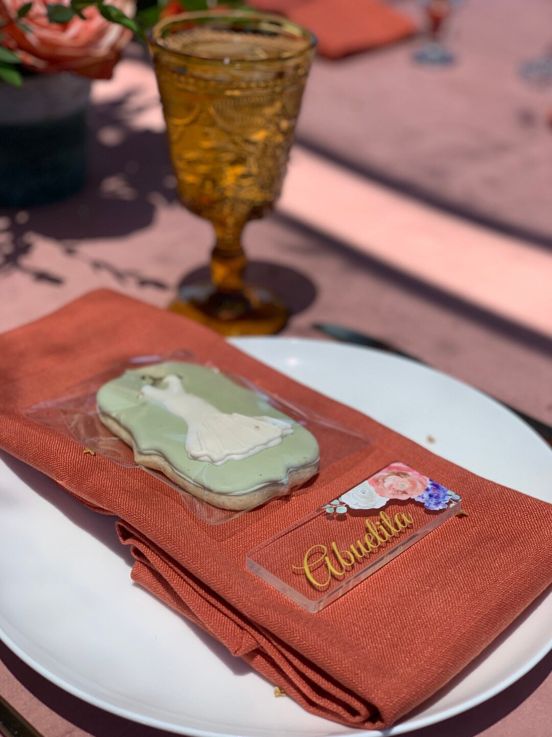 Clear Acrylic Name Plate for Wedding Table Decor - Personalized Acrylic ...