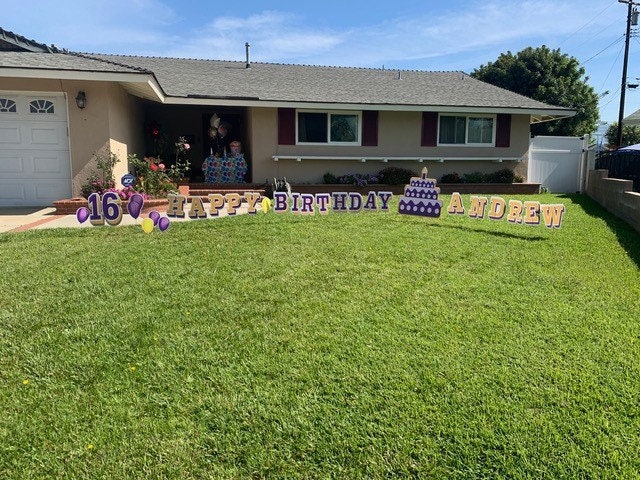 LARGE Personalized Happy Birthday Yard Sign Customized to Your Event ...
