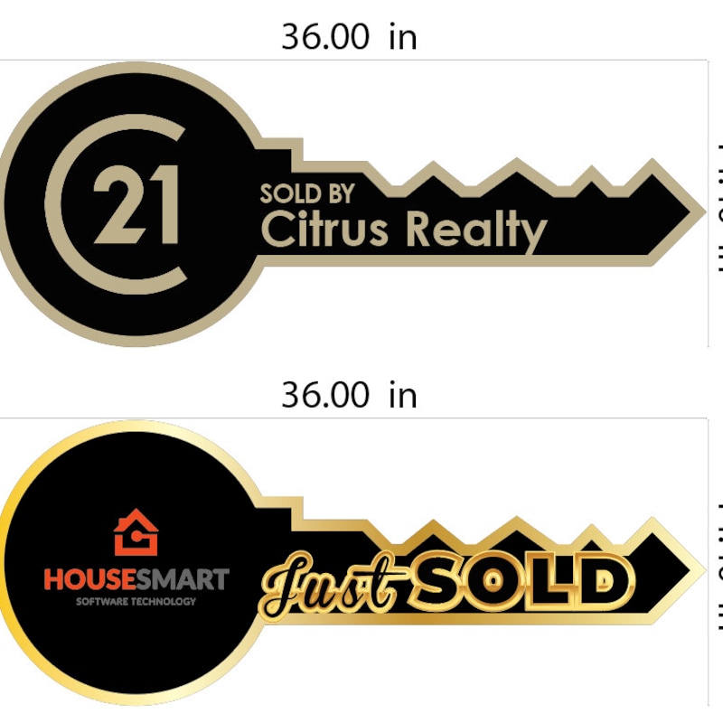 Realtor Key Sign - Etsy