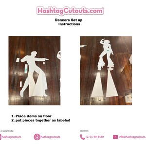 Studio 54 Dancers Female Cutouts, 70's Disco Party Dancer - Etsy
