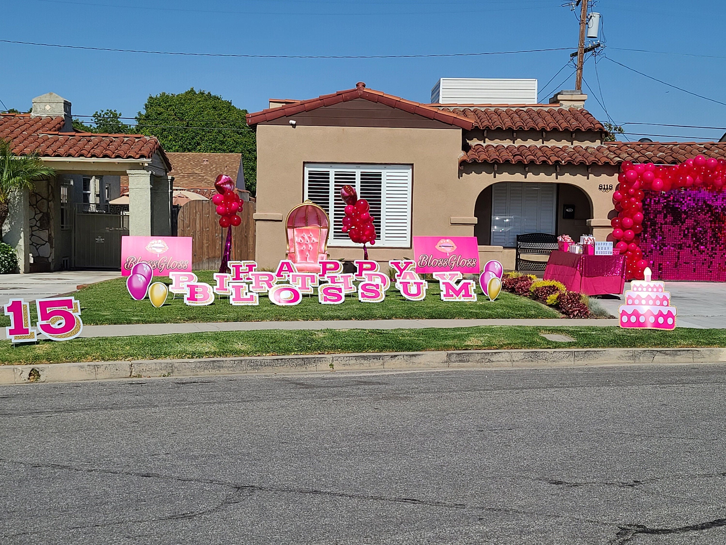 LARGE Personalized Happy Birthday Yard Sign Customized to Your Event ...