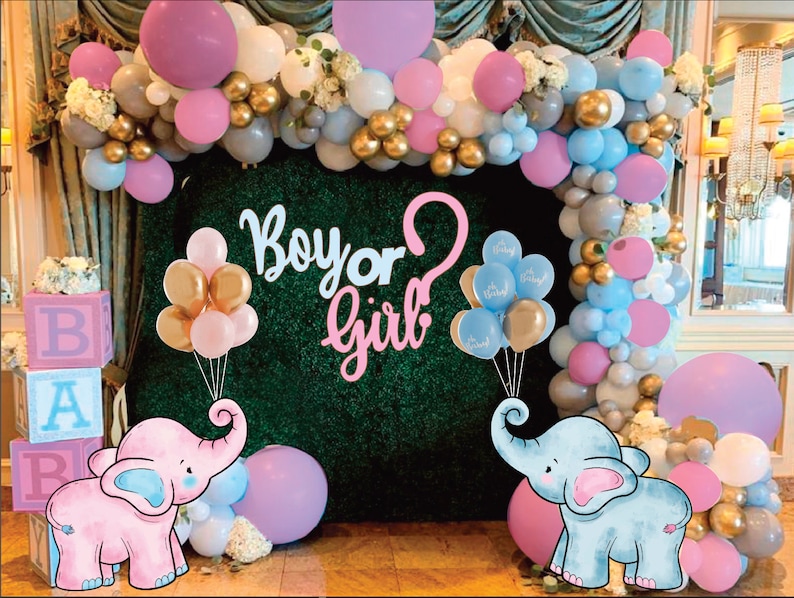 Elephant Baby Shower Theme Decoration Prop With Trunk up to - Etsy