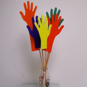LGBTQ+ Pride Rainbow Hands Cutouts - Pride Together Photo Props and ...
