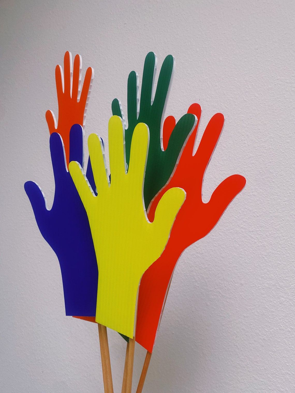 LGBTQ+ Pride Rainbow Hands Cutouts - Pride Together Photo Props and ...
