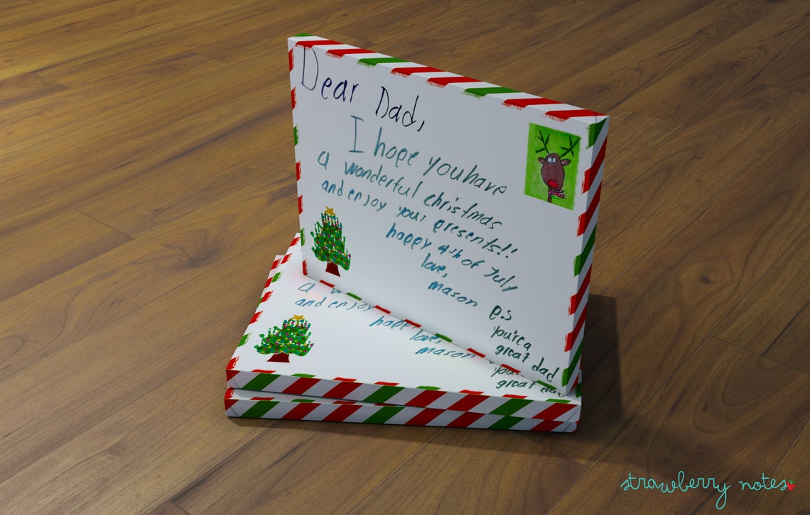 Notes to Santa Custom Note Art Turn Notes From Santa to Art. - Etsy