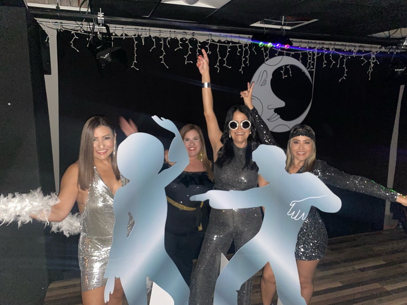 Studio 54 Dancers Female Cutouts, 70's Disco Party Dancer - Etsy