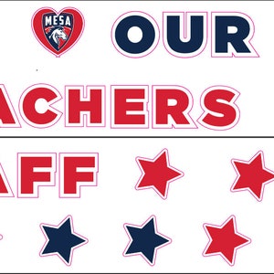 Teacher Appreciation Week Yard Sign | Custom School Staff Decor - Etsy