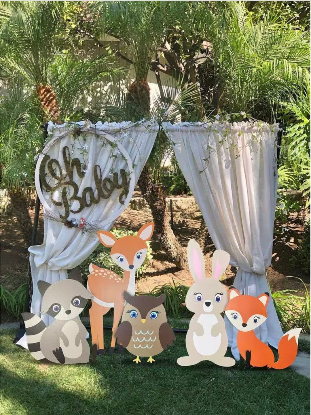 Woodland Animals Party Kit Decor | Forest Animals Birthday Decoration ...