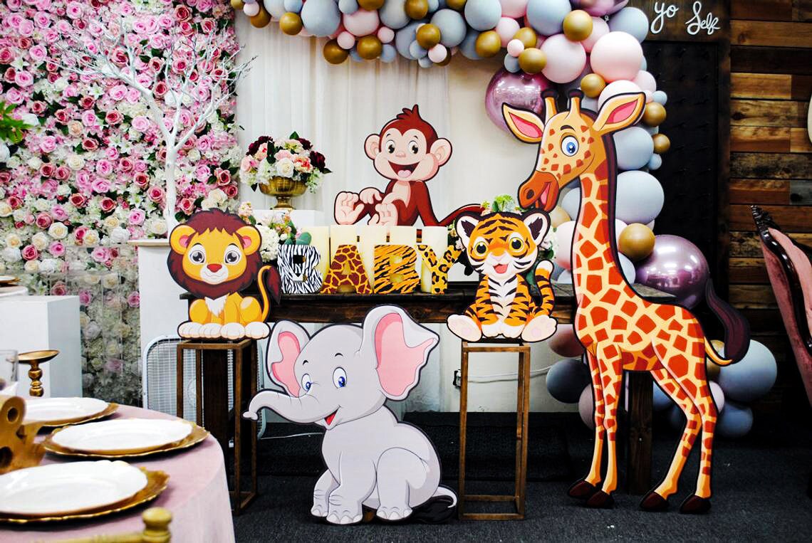 Safari Decor Kit Safari Birthday Theme Kit Safari Animals - Etsy