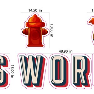 18" Firefighter Yard Sign, "heroes Work Here" or " A Hero Lives Here ...