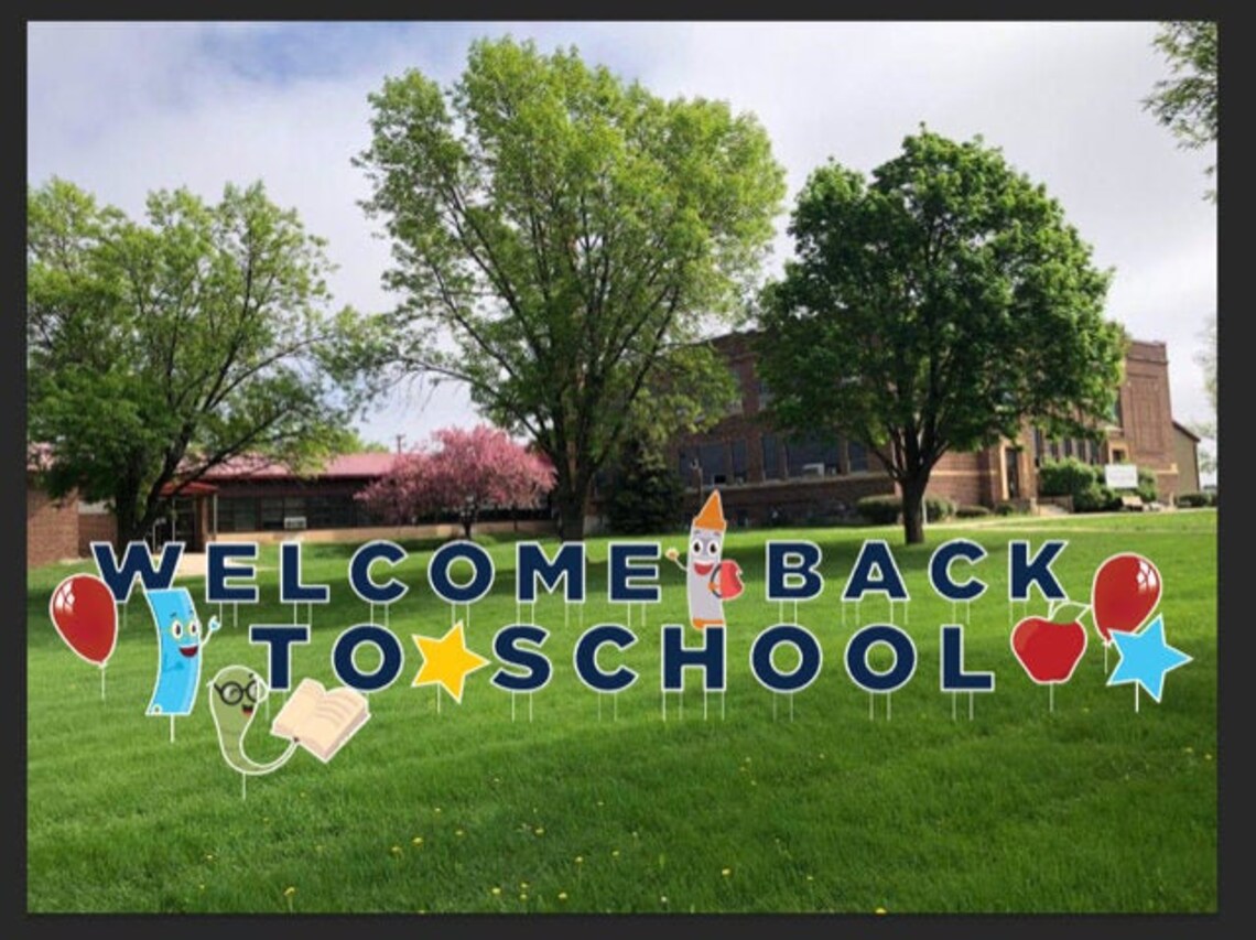 Welcome Back to School Yard Sign School Yard Decoration | Etsy