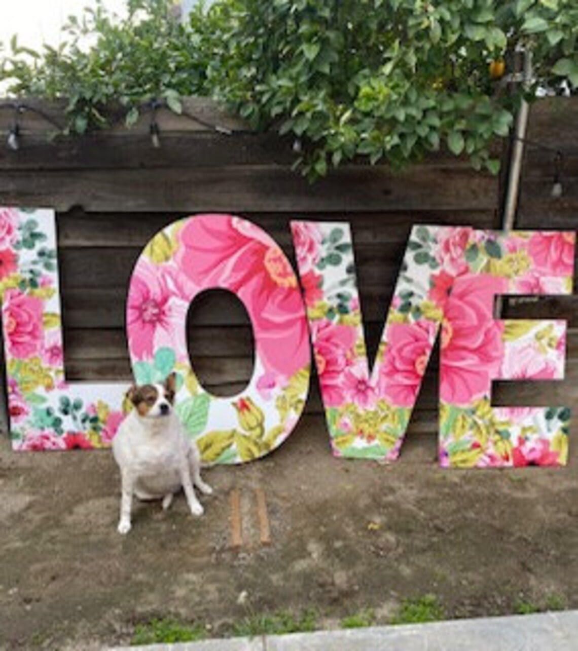 LARGE LOVE Letter With Roses Cutouts Love Party Props Love - Etsy