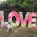 Floral LOVE Letter Cutouts | Large Party Photo Props - Etsy