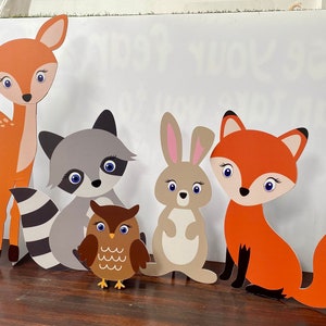 Woodland Animals Party Kit Decor | Forest Animals Birthday Decoration ...