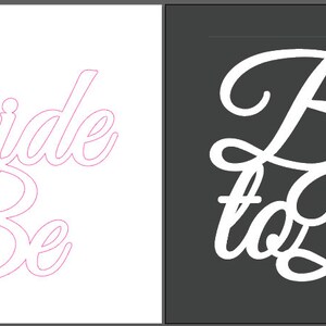 Large "bride to Be" Cutout | Backdrop Sign Only - Etsy