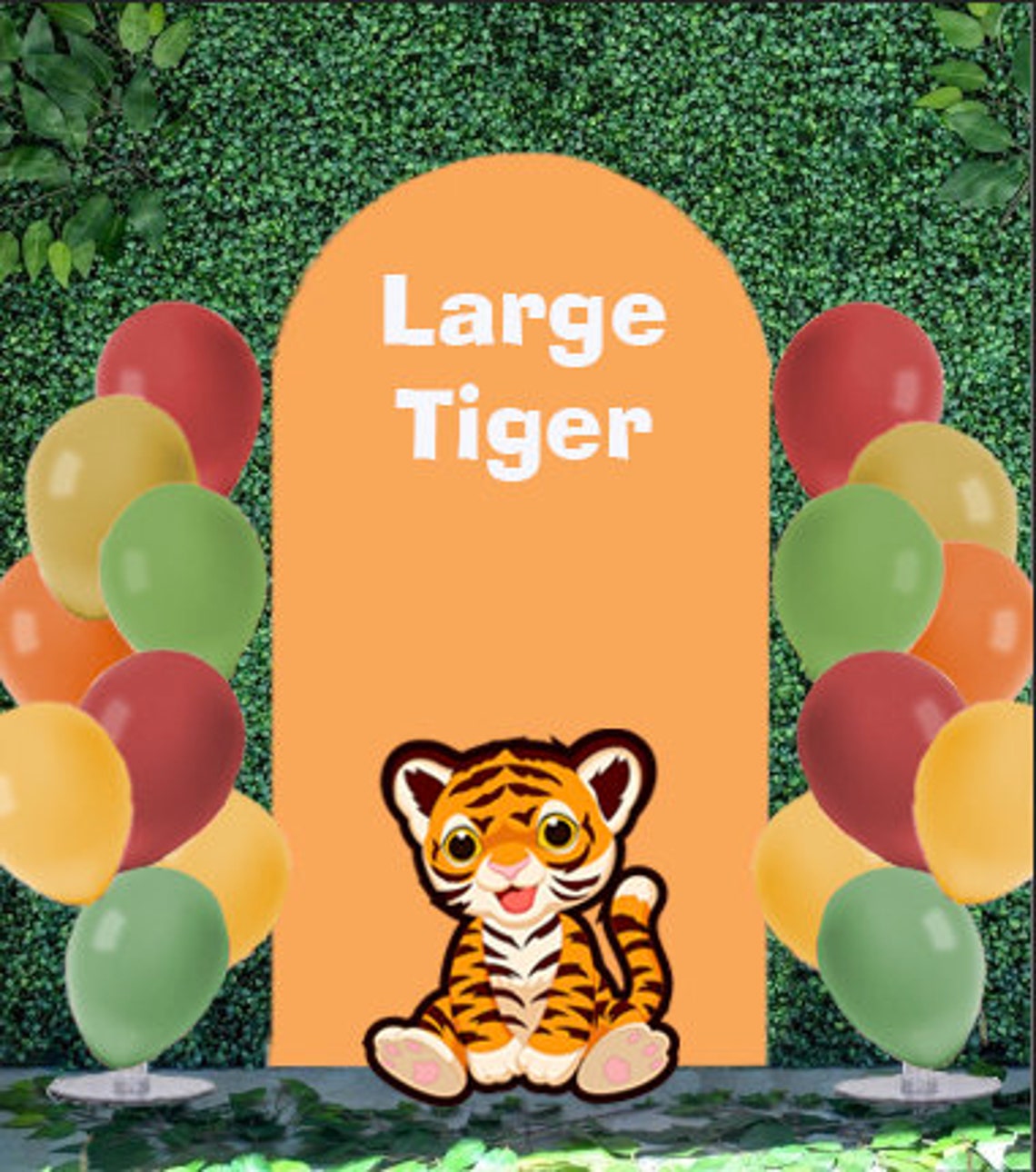 Large Tiger Cutout Cute Tiger Baby Shower Props Baby Shower | Etsy
