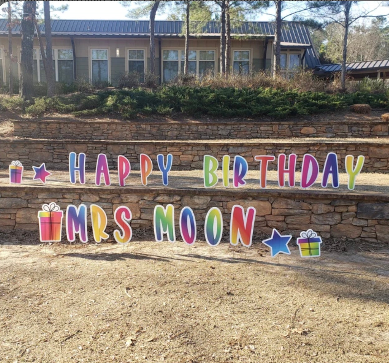 BEST Happy Birthday Yard Sign LARGE Personalized Birthday - Etsy