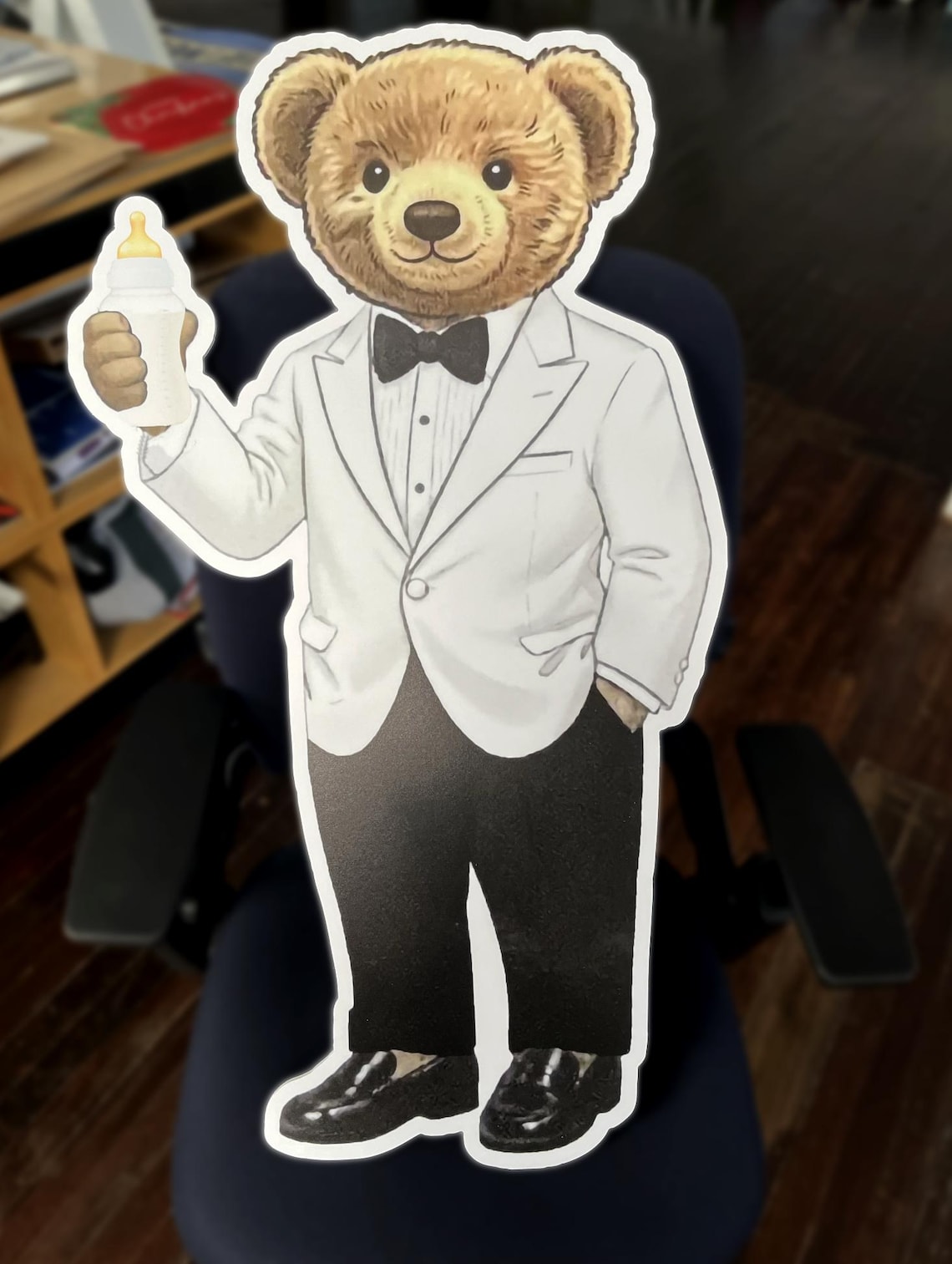 Tuxedo Bear Gator Board Cutout, Baby Shower Decor (36") - Etsy