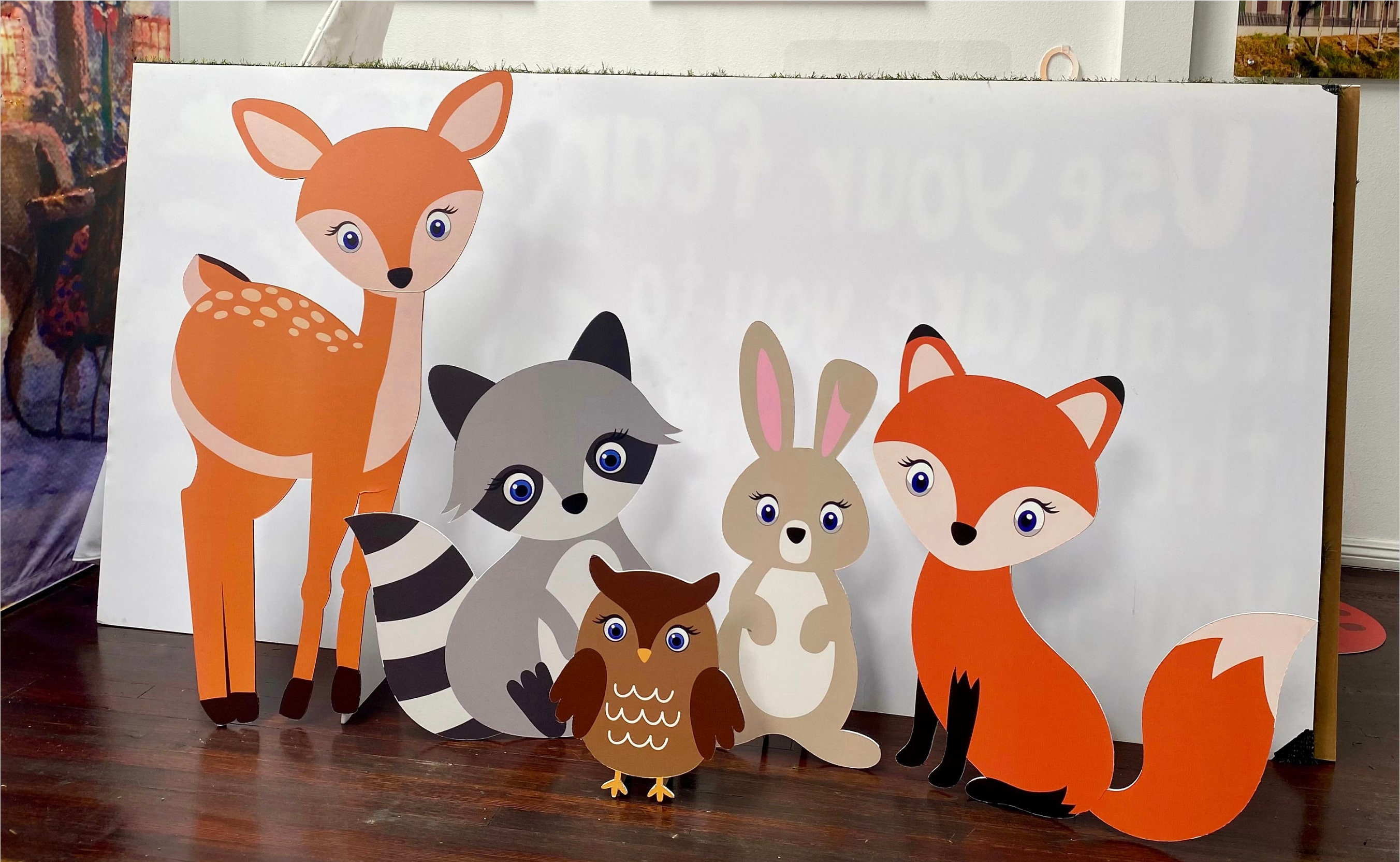 Woodland Animals Party Kit Decor | Forest Animals Birthday Decoration ...