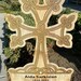 Armenian Yards Sign Cross 24" Inches, Gold or Silver, Funeral Yard Sign ...