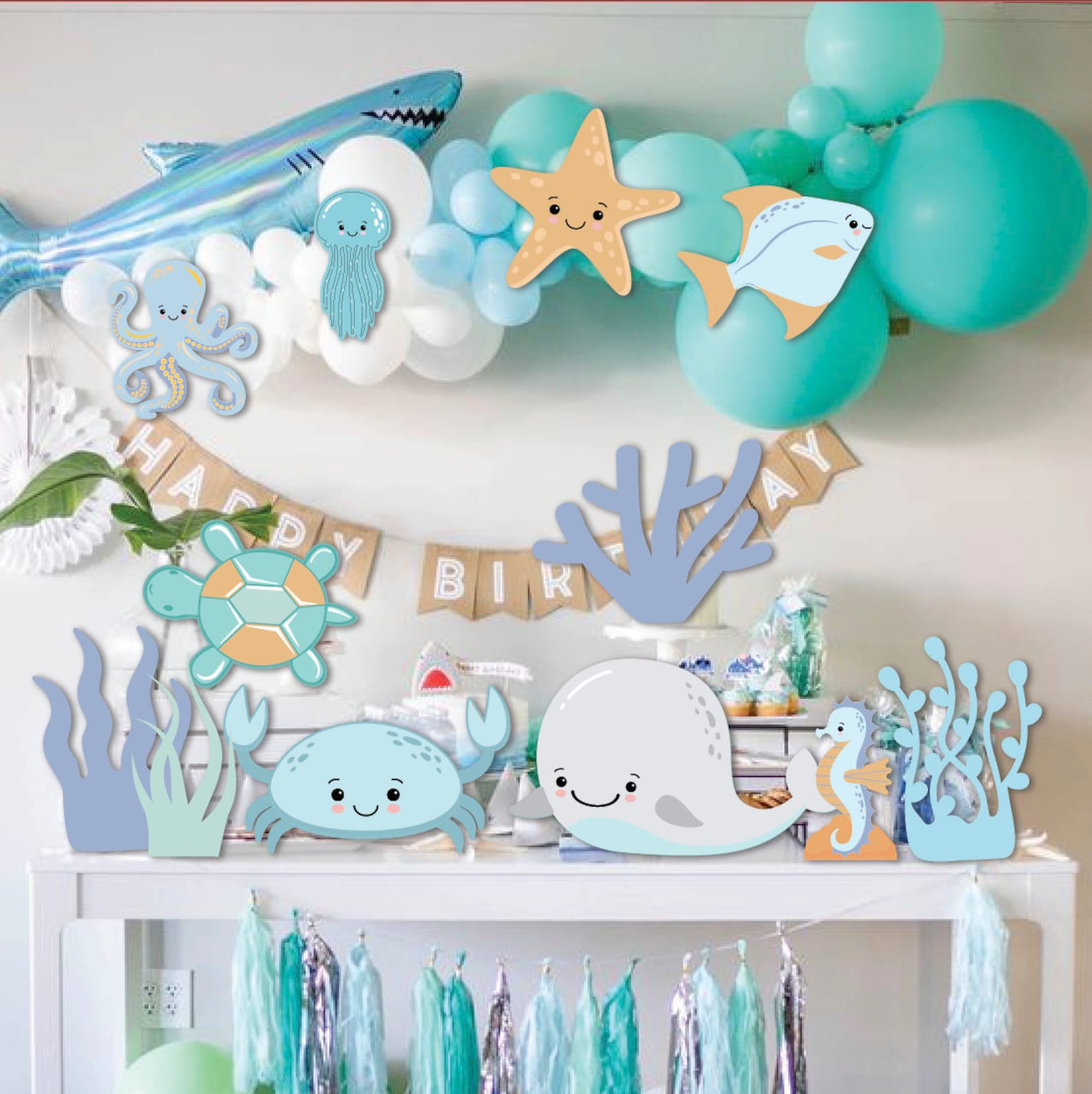 Under the Sea Party Decorations Underwater Theme Party Sea - Etsy