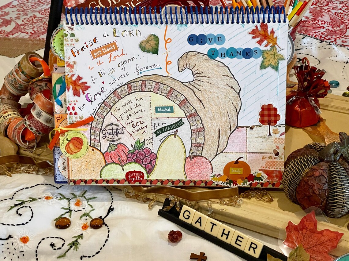 Cornucopia Printable Template - Etsy