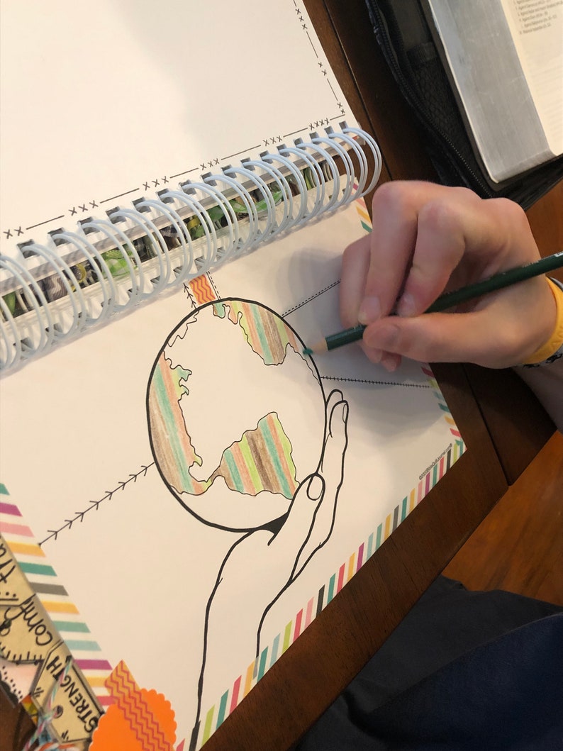 World in His Hands Template Set - Etsy