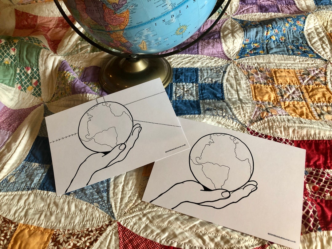 World in His Hands Template Set - Etsy