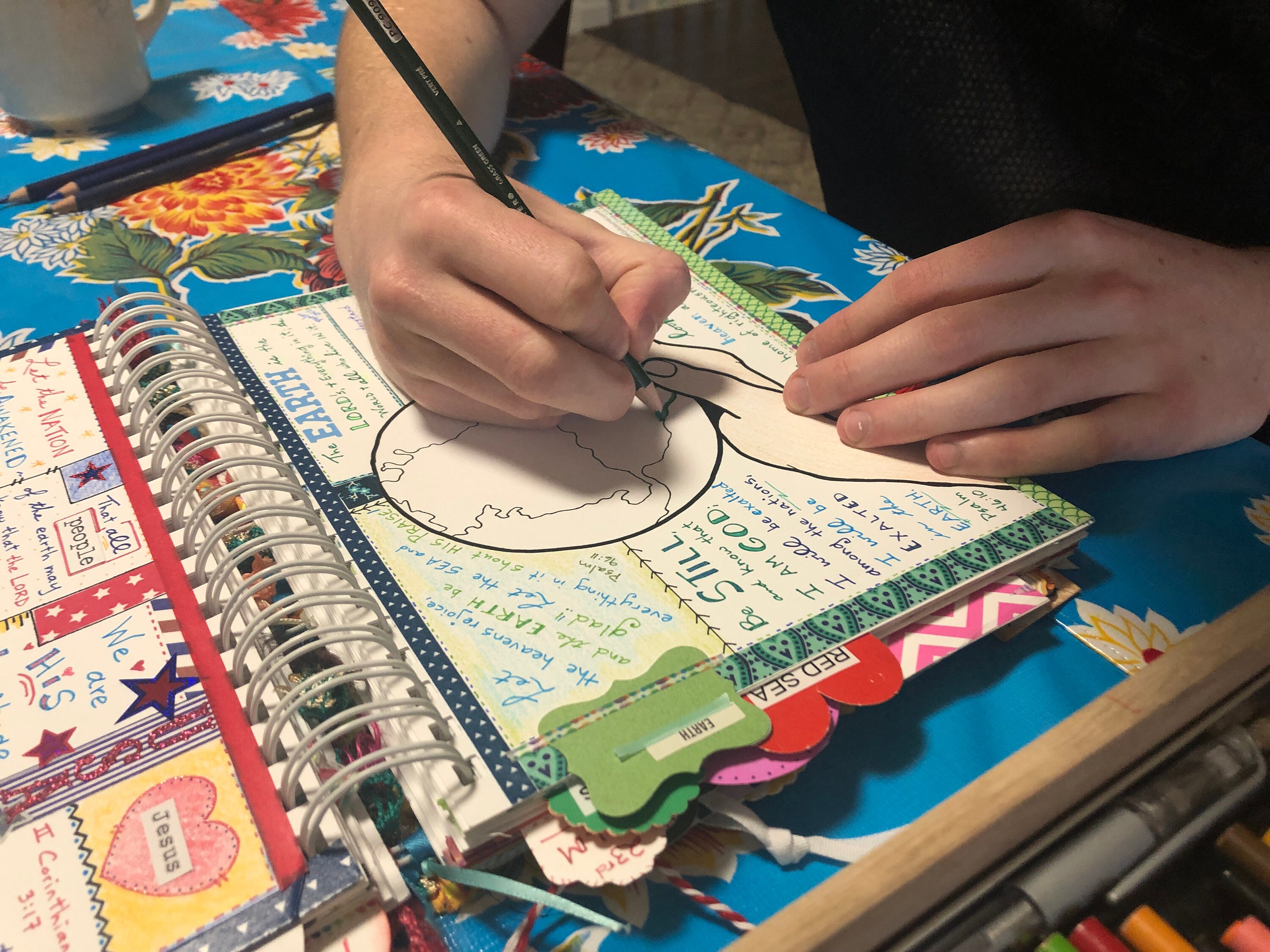 World in His Hands Template Set - Etsy