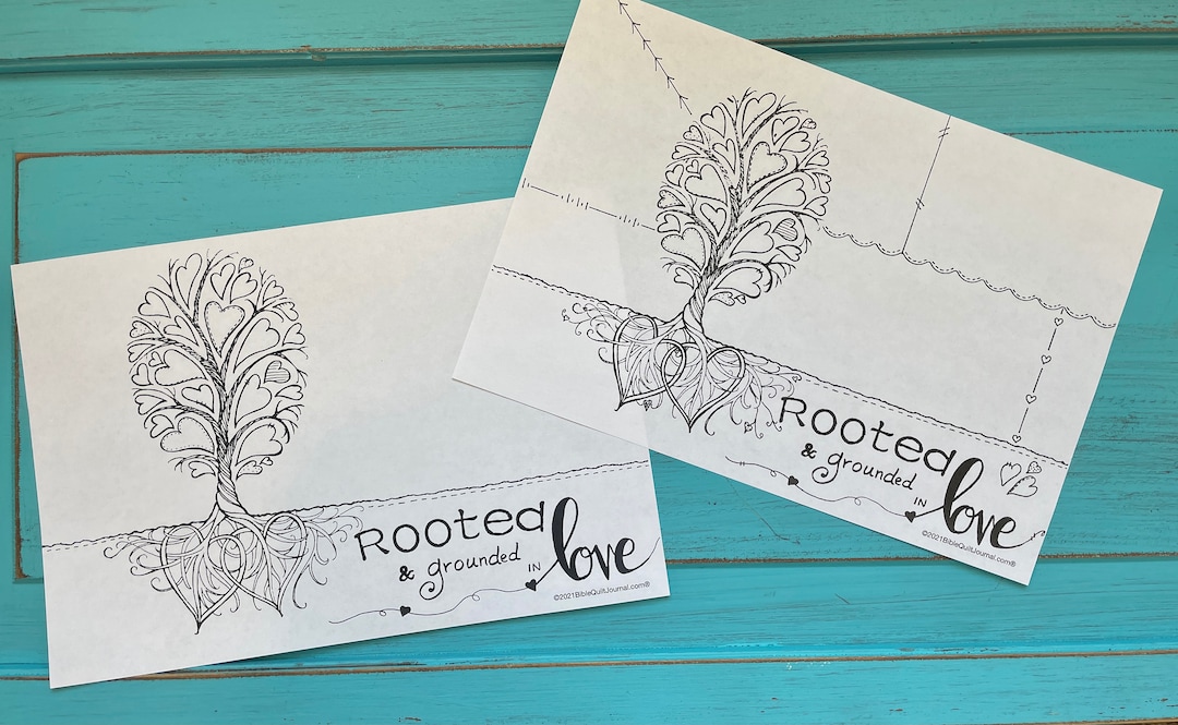 Rooted & Grounded in Love Template Set - Etsy