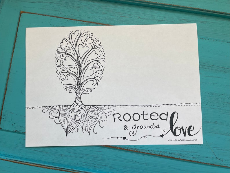 Rooted & Grounded in Love Template Set - Etsy