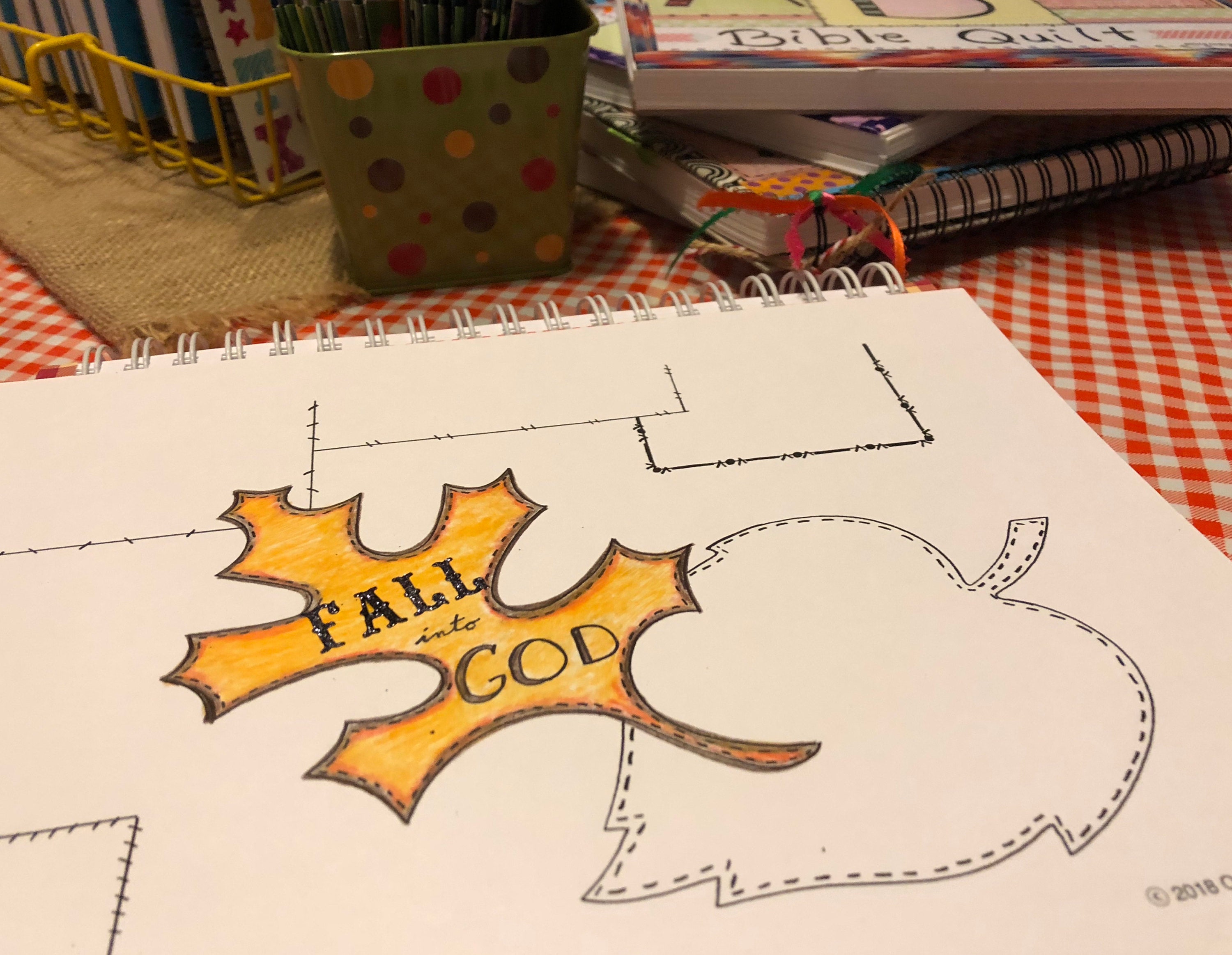 Leaf Template for Bible Quilt® Journal - Etsy