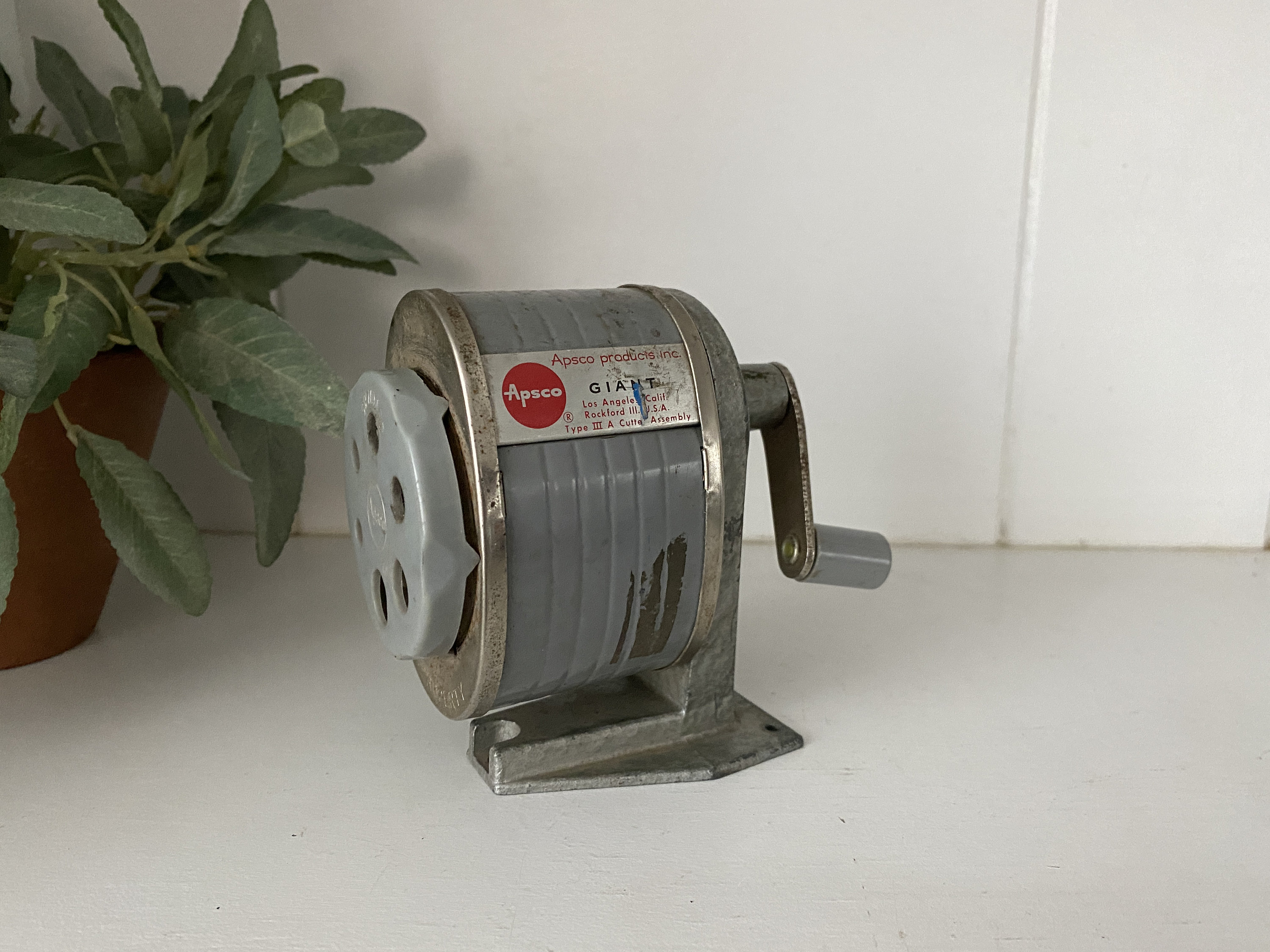 Apsco Vintage Desk or Wall Mounted Pencil Sharpener