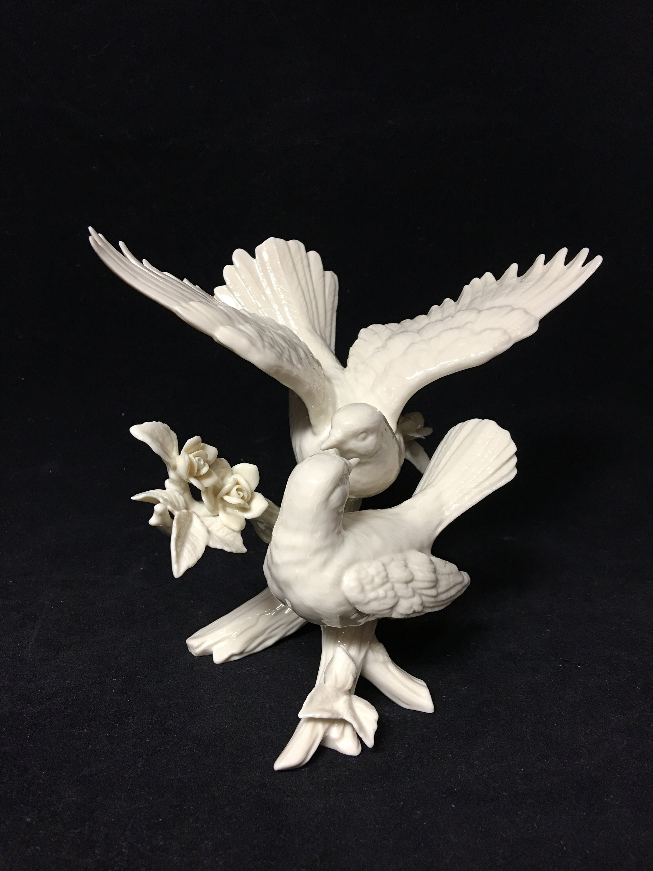 Vintage Lenox Wedding Promises Bone China Dove Cake Topper