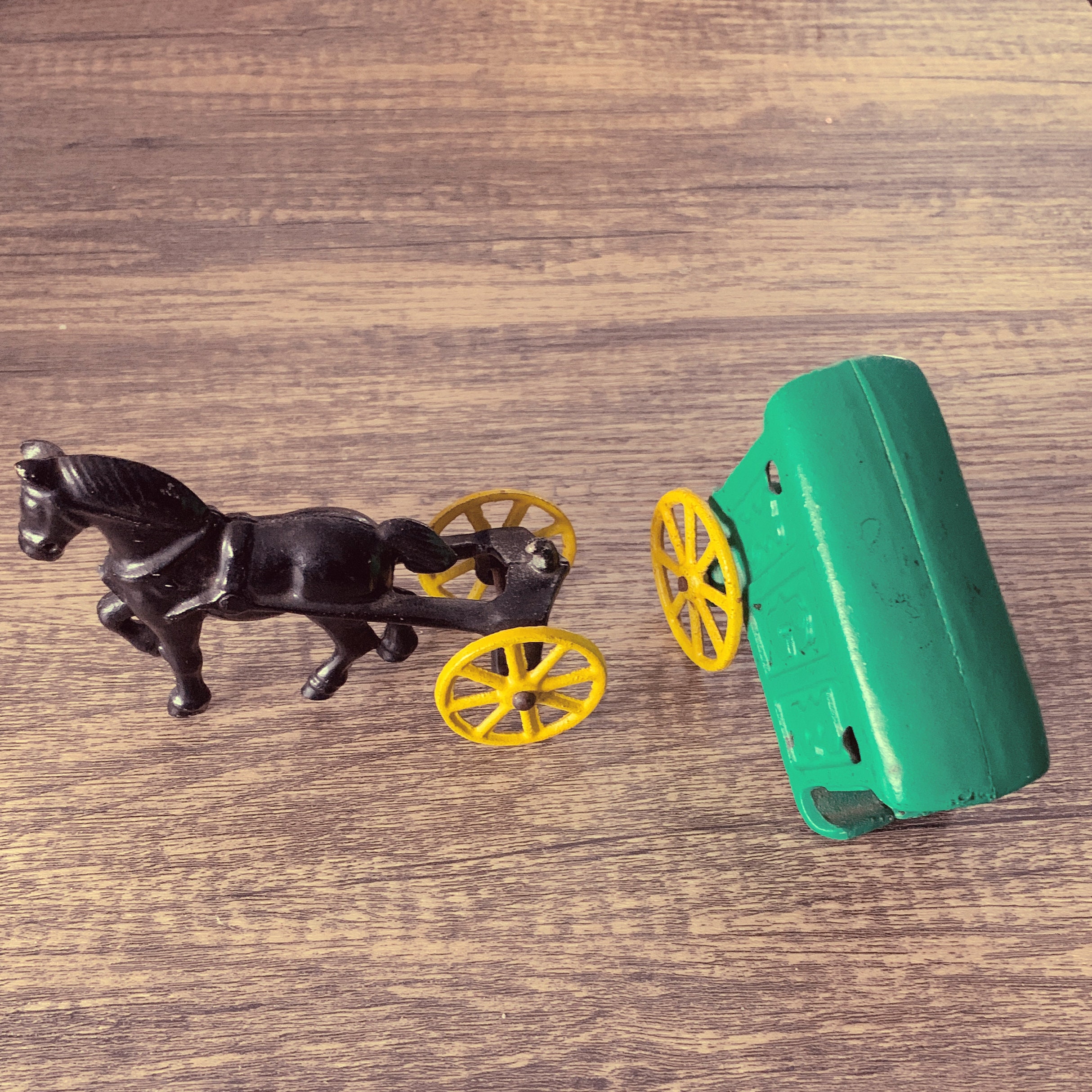 Kenton Vintage Wrought Cast Iron Ice Delivery Wagon