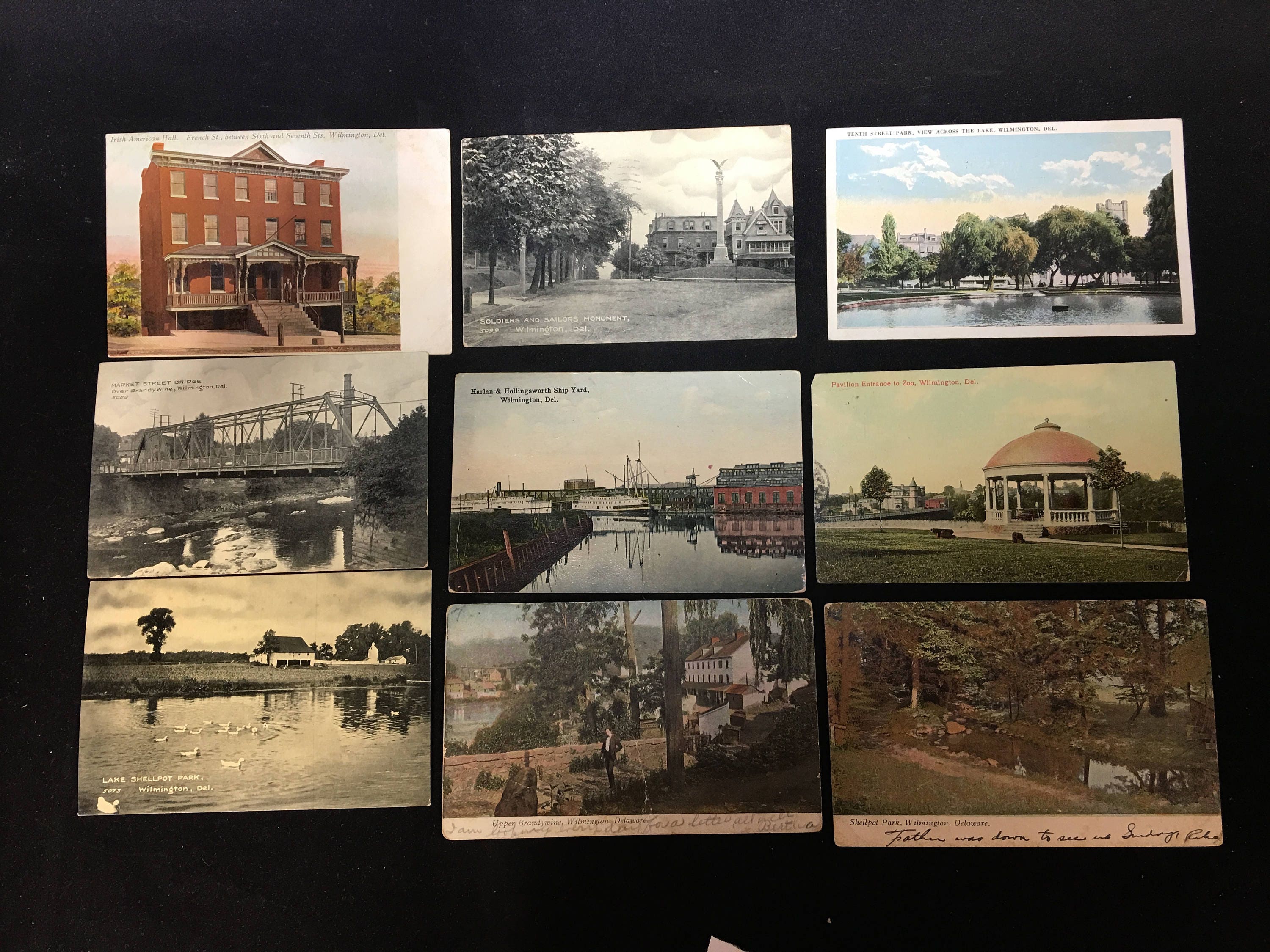 1904-1921 Wilmington, Delaware Post Cards, Set of 29