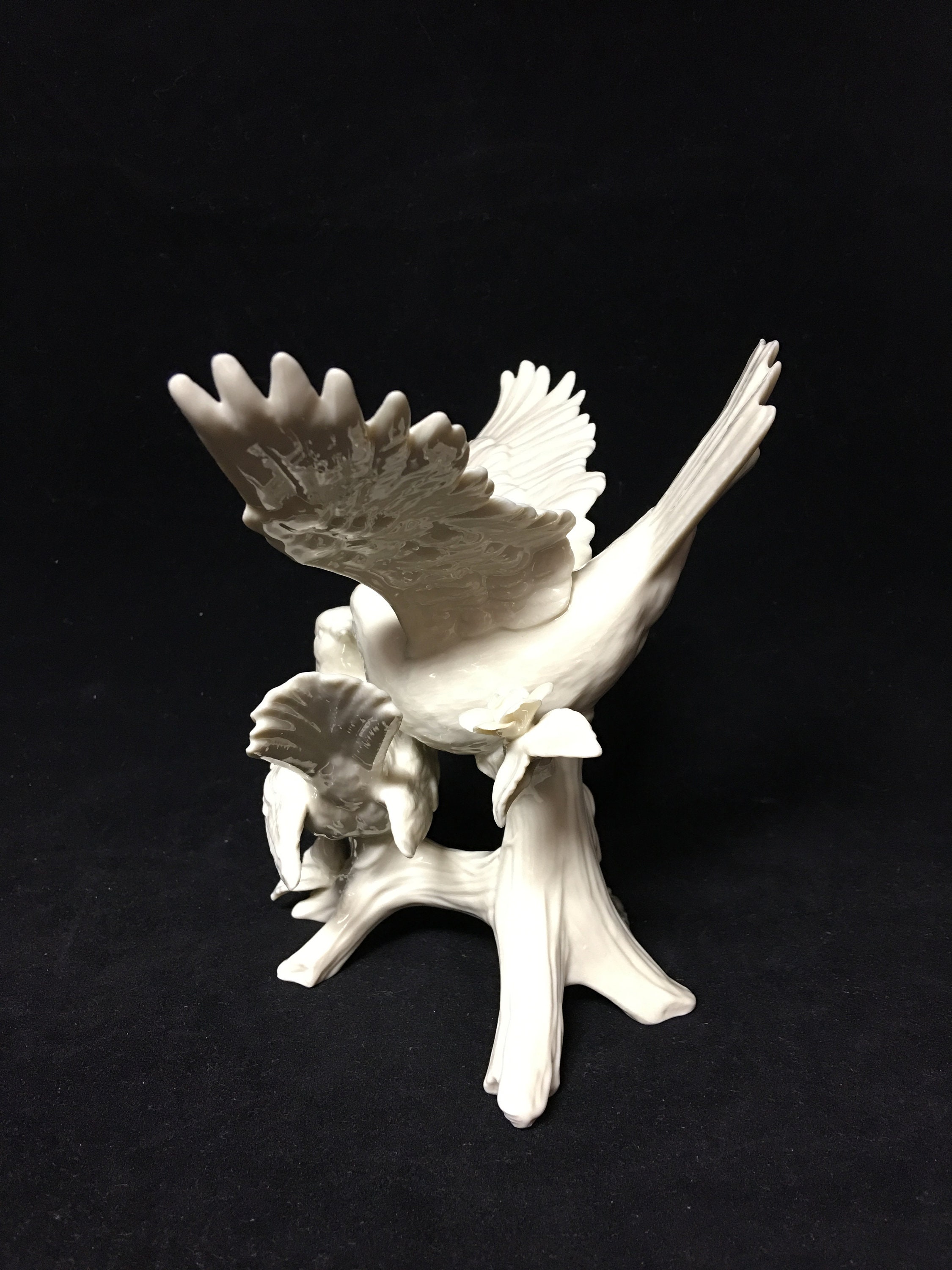 Vintage Lenox Wedding Promises Bone China Dove Cake Topper