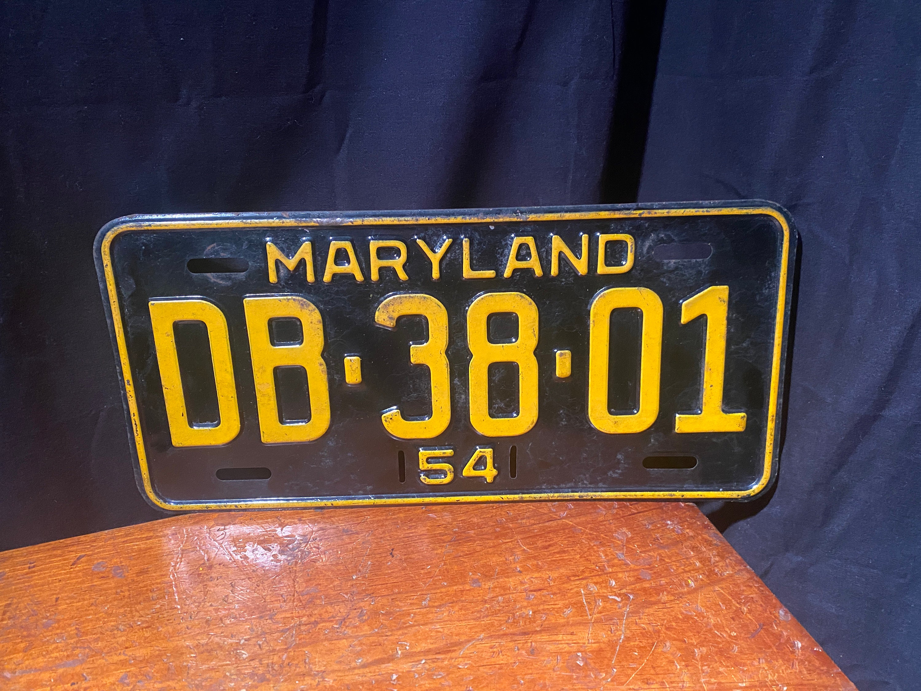 Beautiful 1954 License Plate
