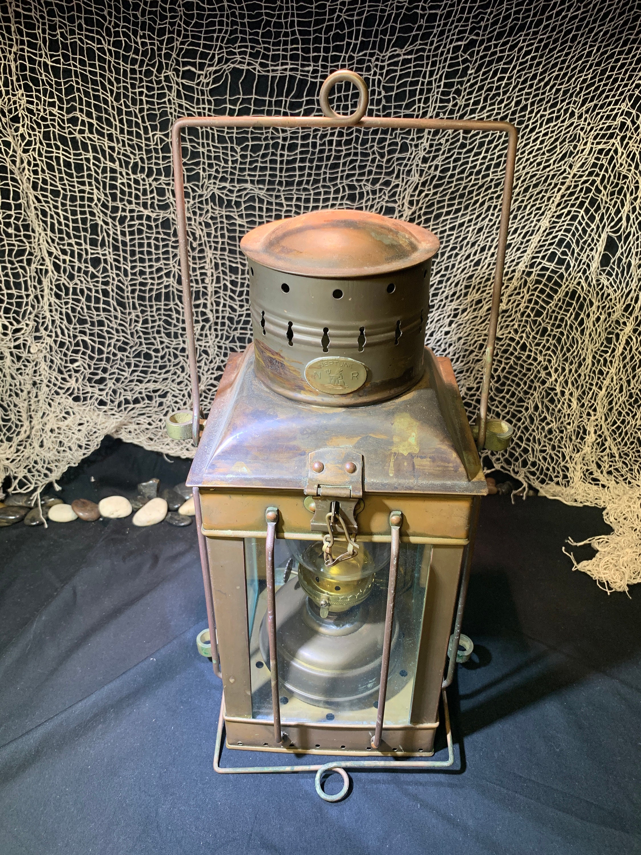 Neptune Nautical Brass Oil Lamp