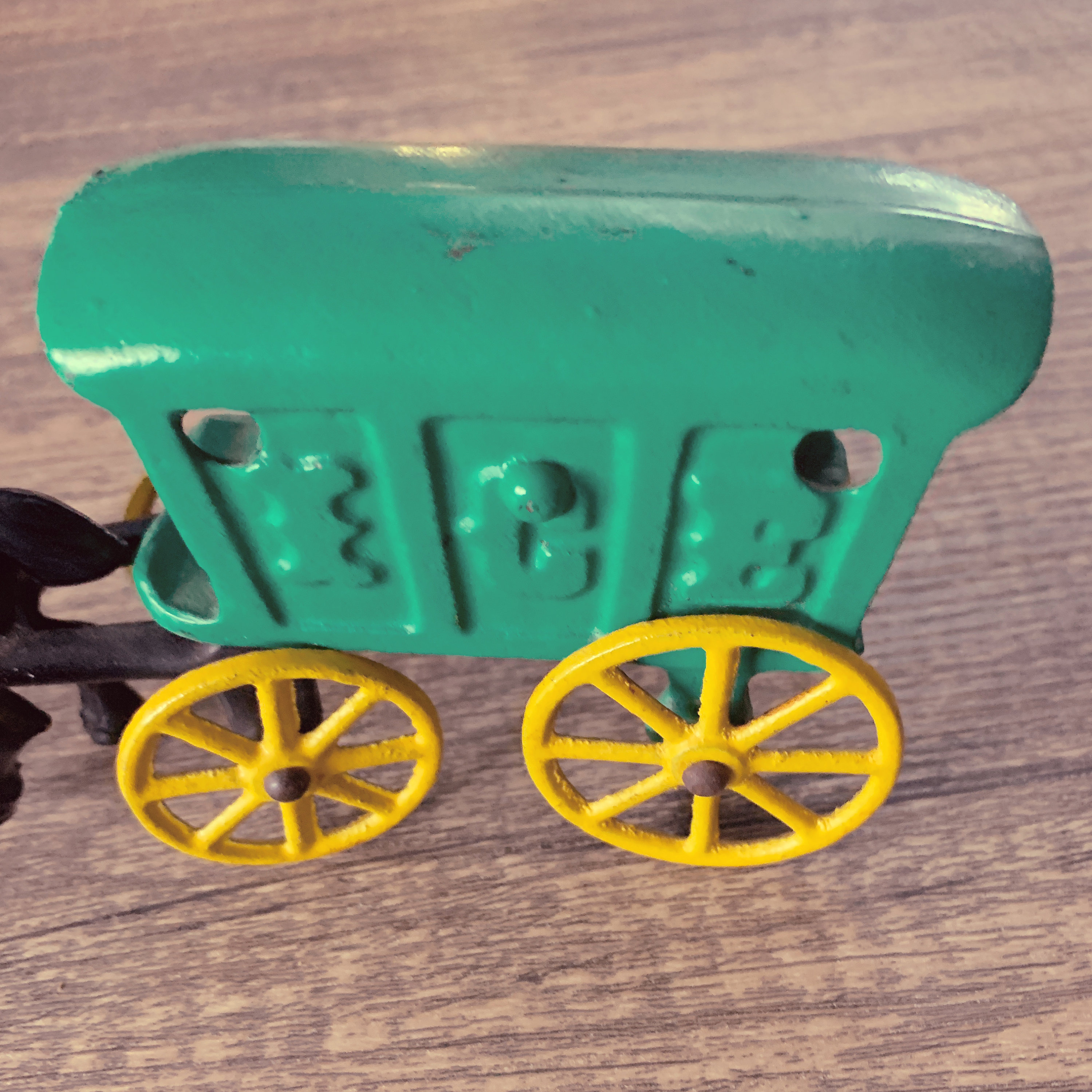 Kenton Vintage Wrought Cast Iron Ice Delivery Wagon