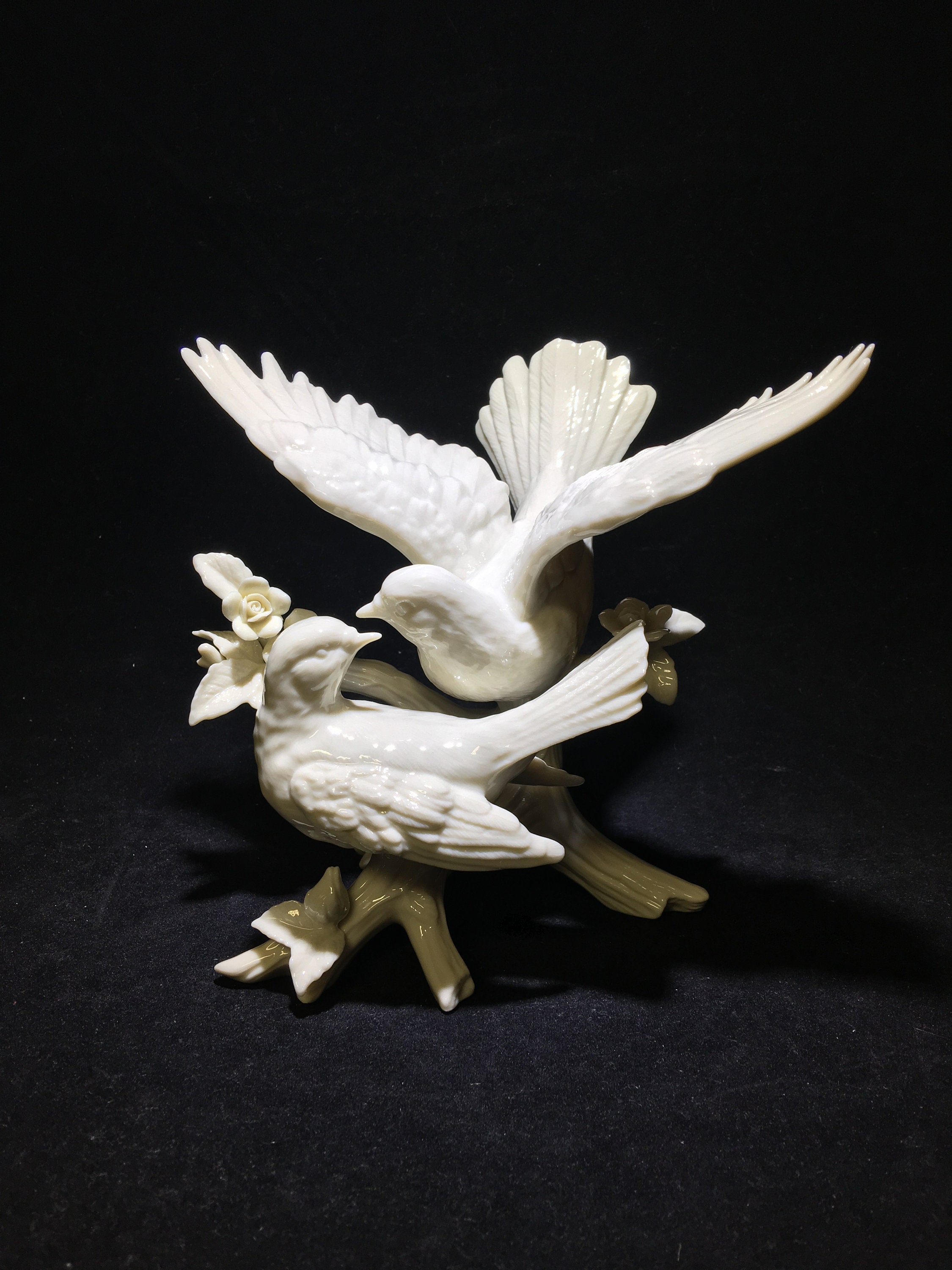 Vintage Lenox Wedding Promises Bone China Dove Cake Topper