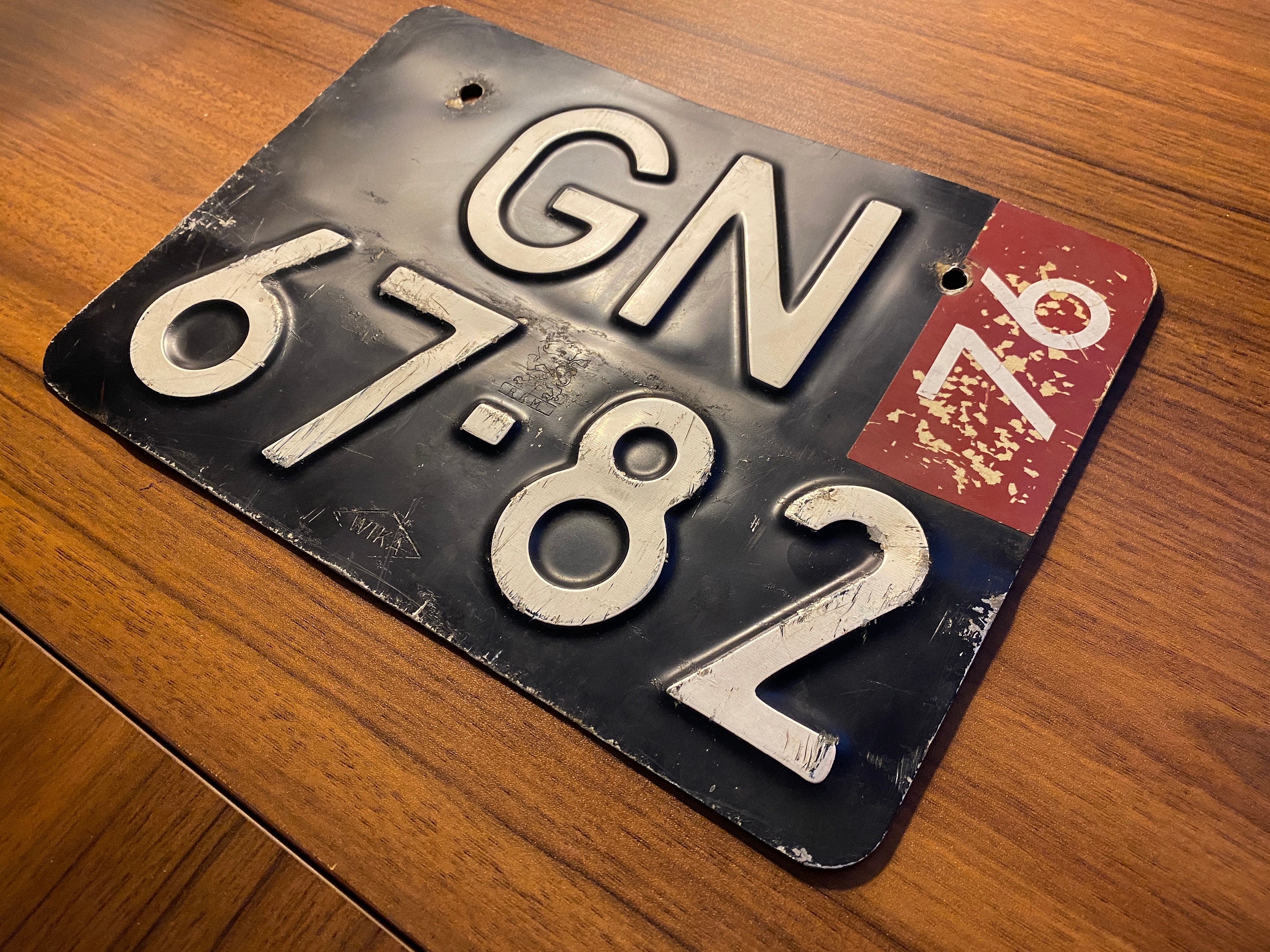 1976 Dutch / Netherlands License Plate