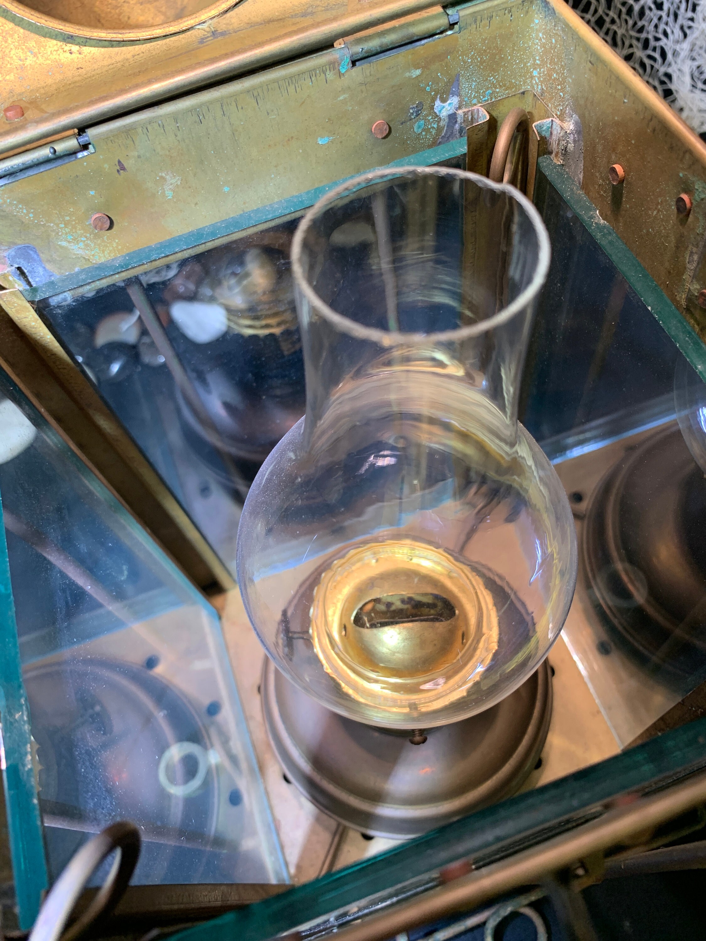 Neptune Nautical Brass Oil Lamp