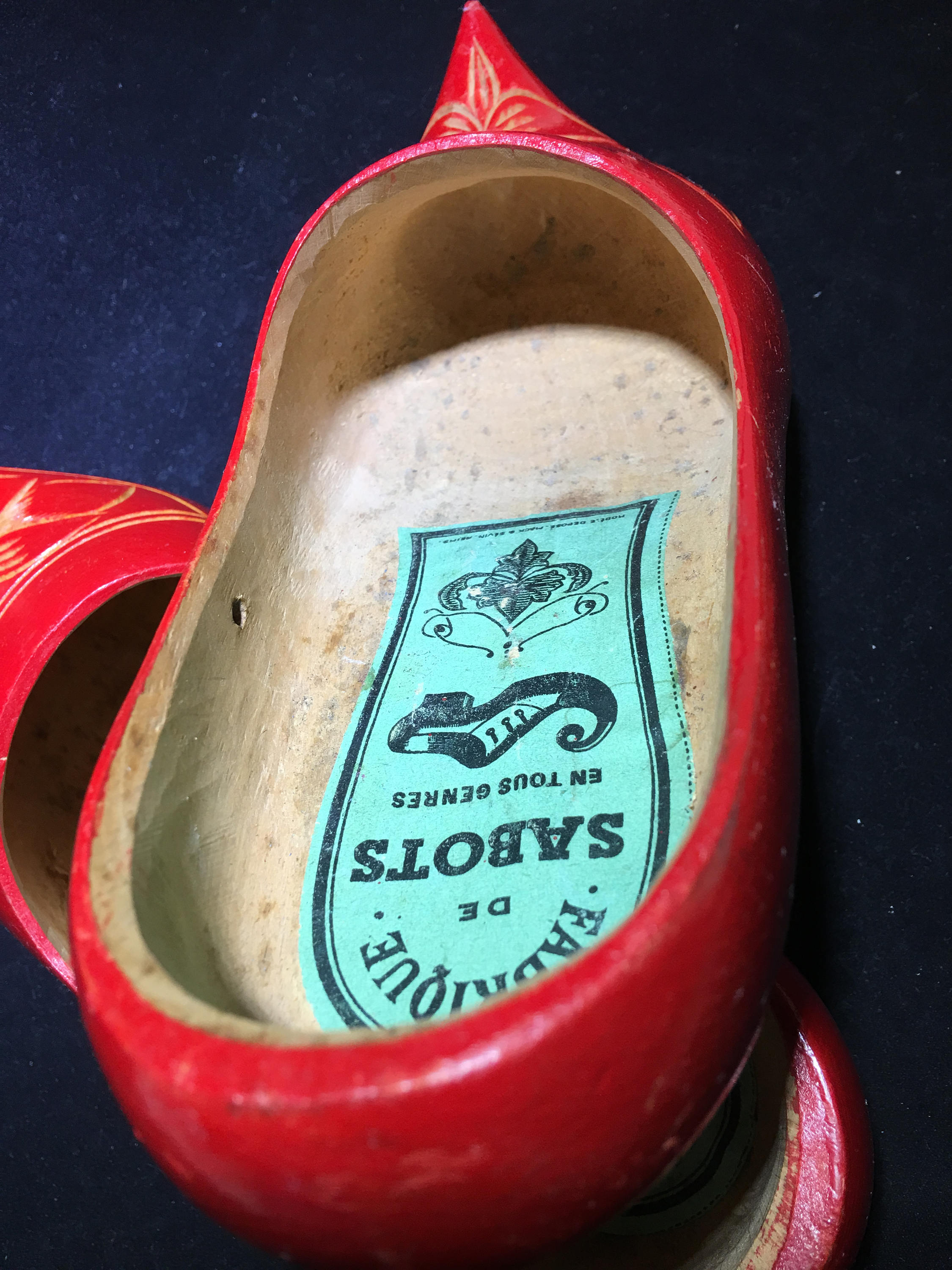 Vintage Fabrique de Sabots Women's Red Clogs