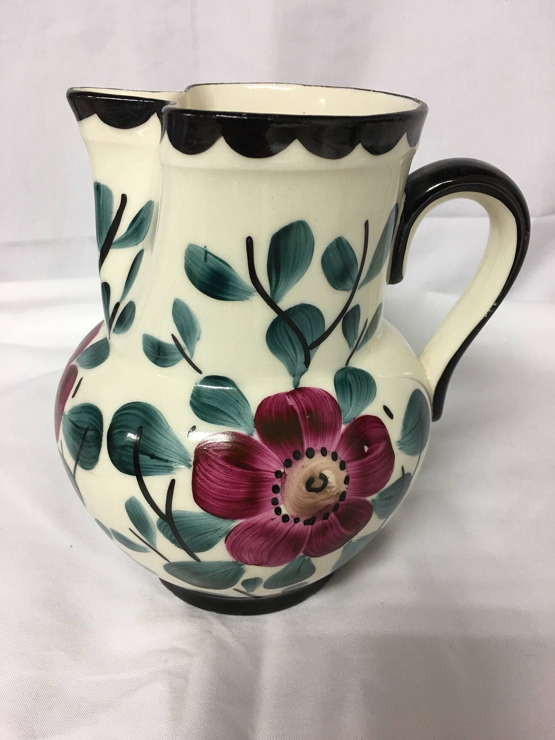 Vintage Erphila Art Pottery Pitcher
