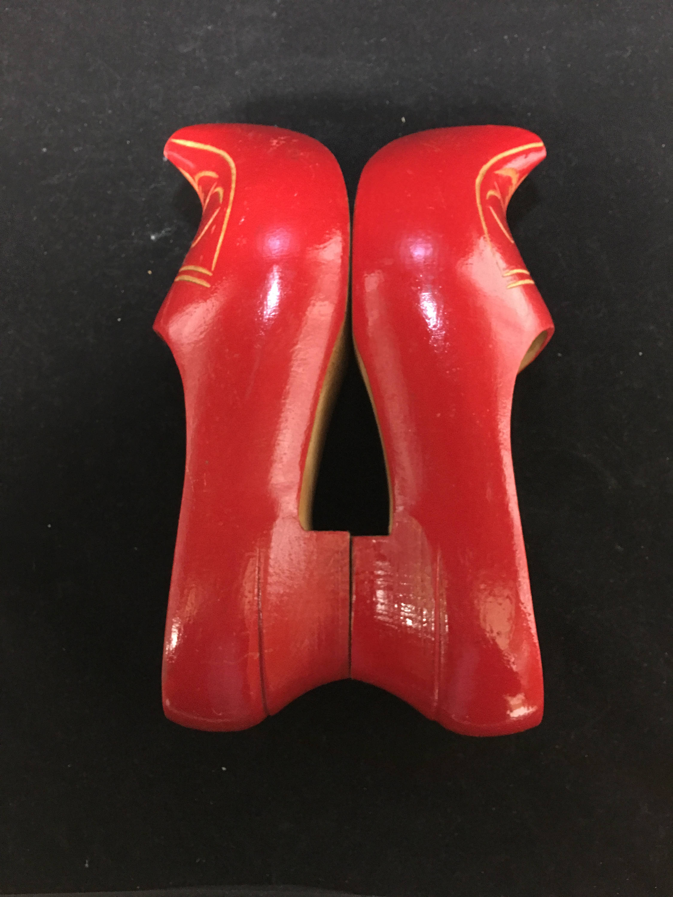 Vintage Fabrique de Sabots Women's Red Clogs