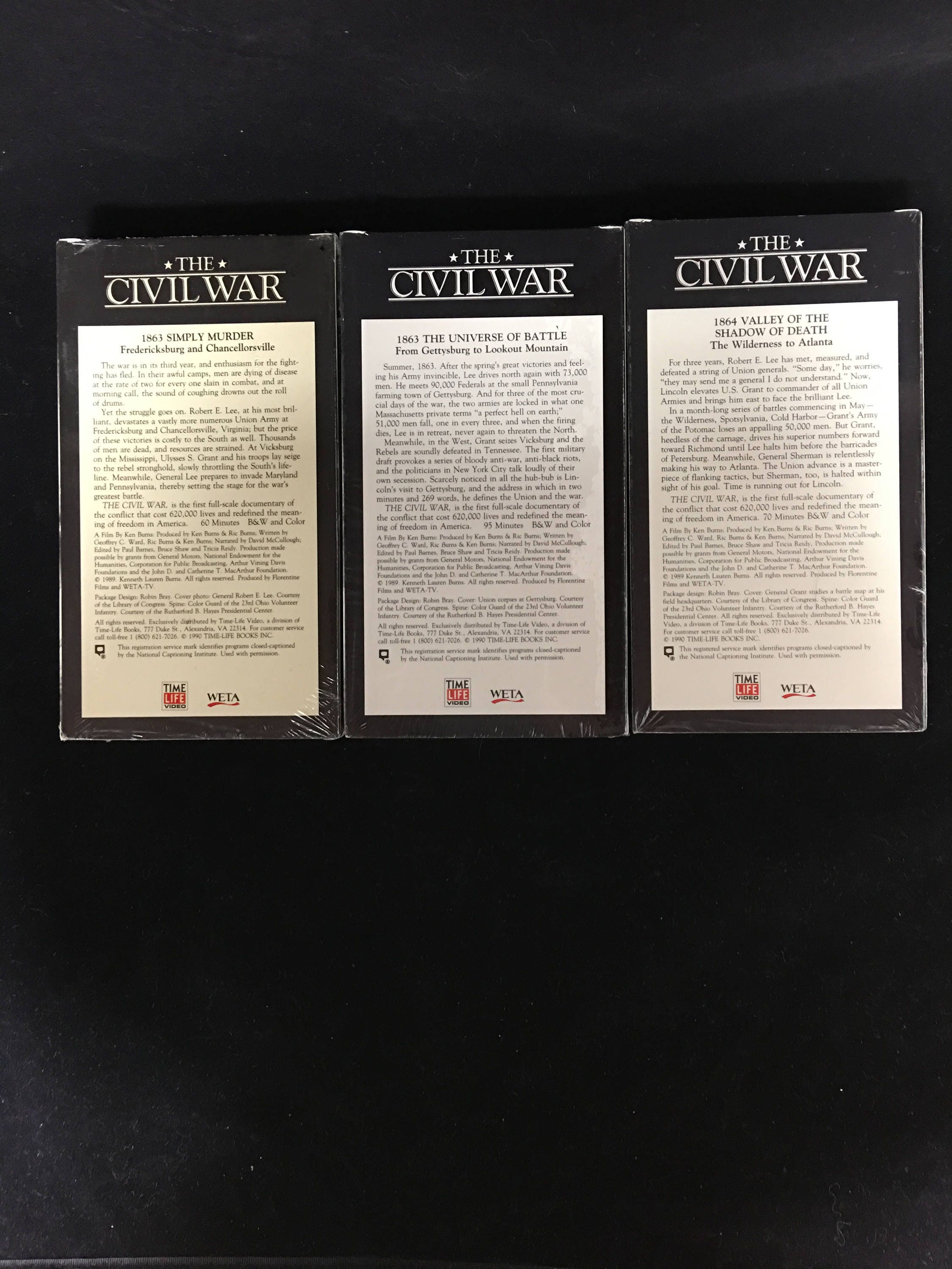 1997 Ken Burns' The Civil War Factory Sealed 9-set VHS Tapes