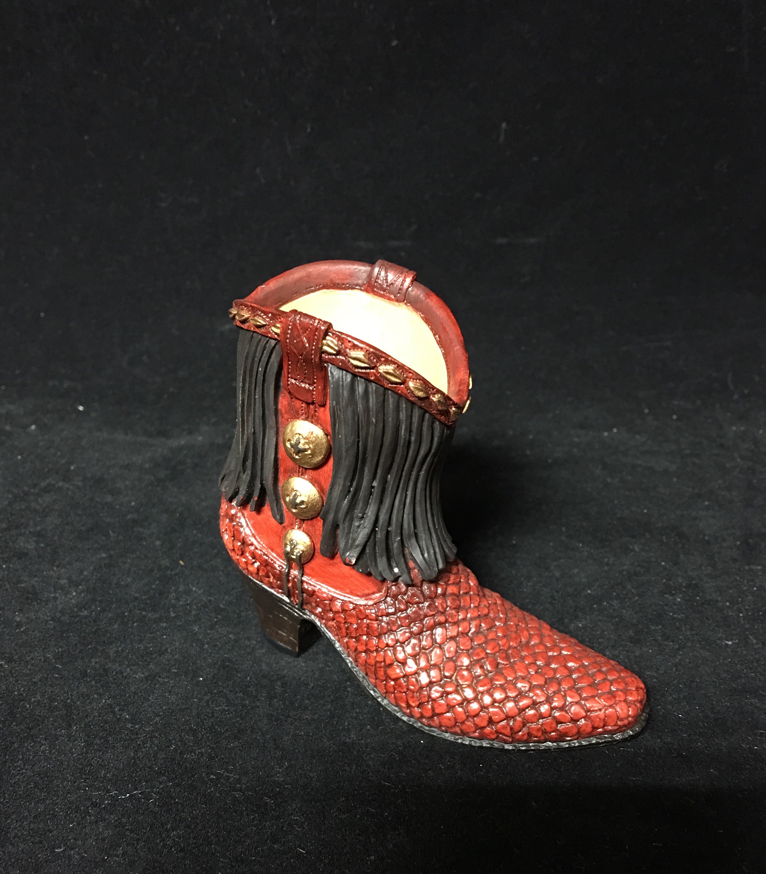 Vintage Just Plain Country JPC Miniature Country Boots, Line Dancer #85004