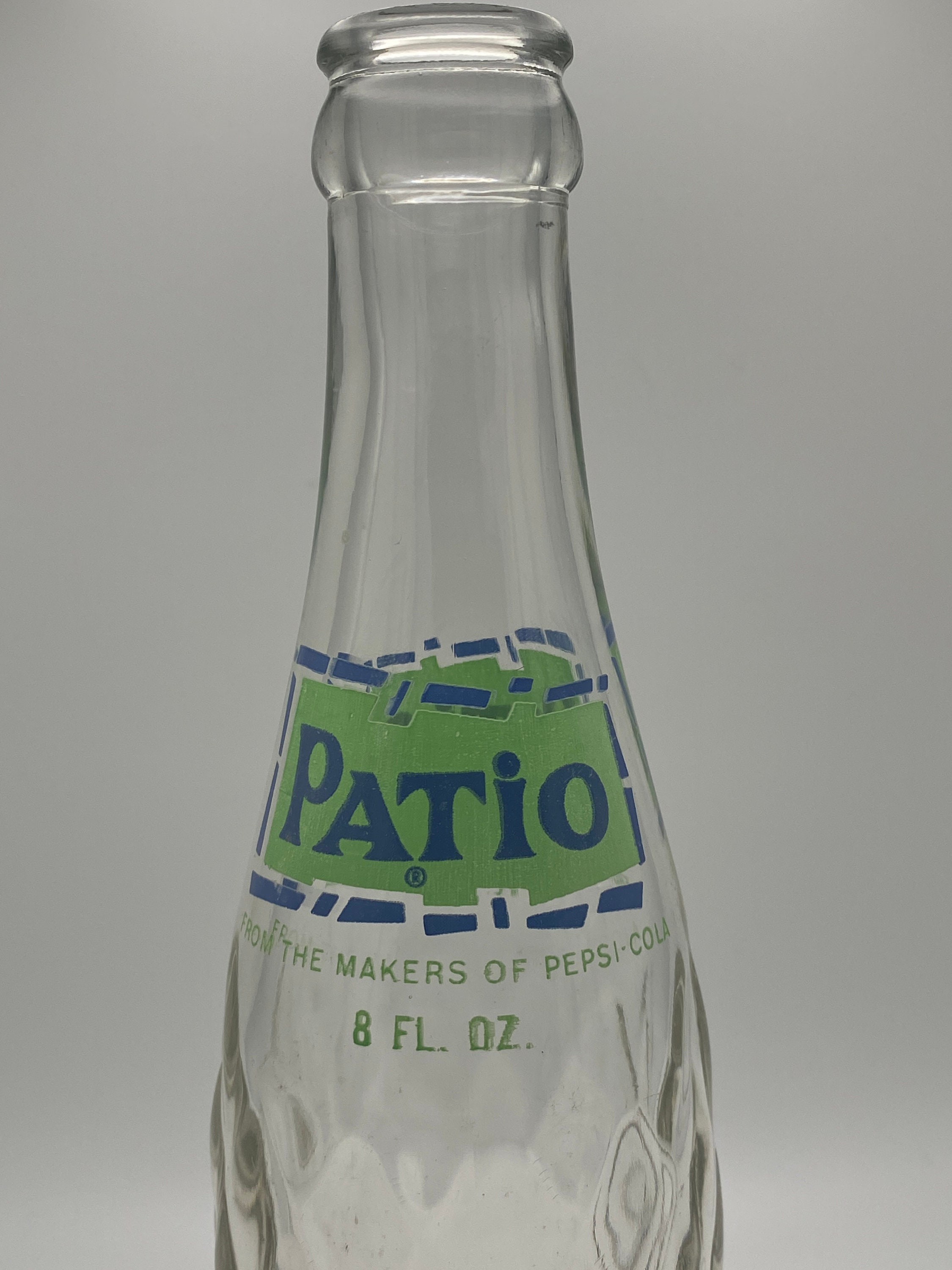 Patio Soda Vintage Pepsi Cola Product Unique Glass Soda Bottle (1969)