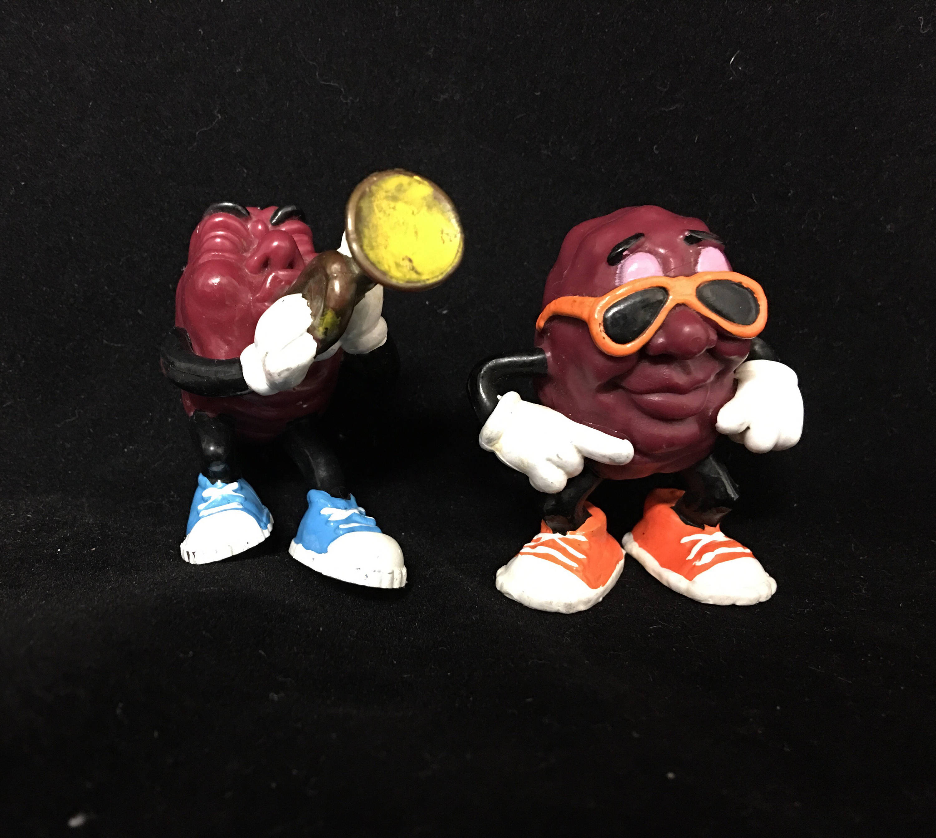 Vintage California Raisin Man Resin Figures (7)